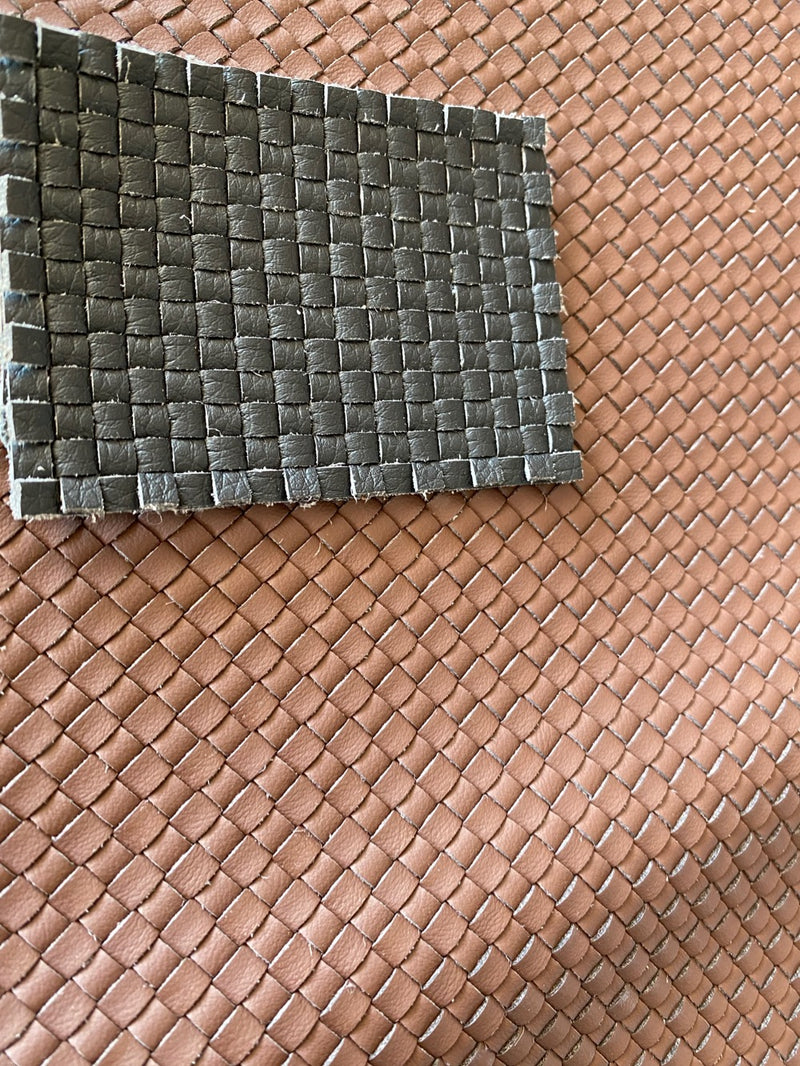 Synthetic Woven Leather Solid and Custom Patterns (Tartan, Houndstooth ...