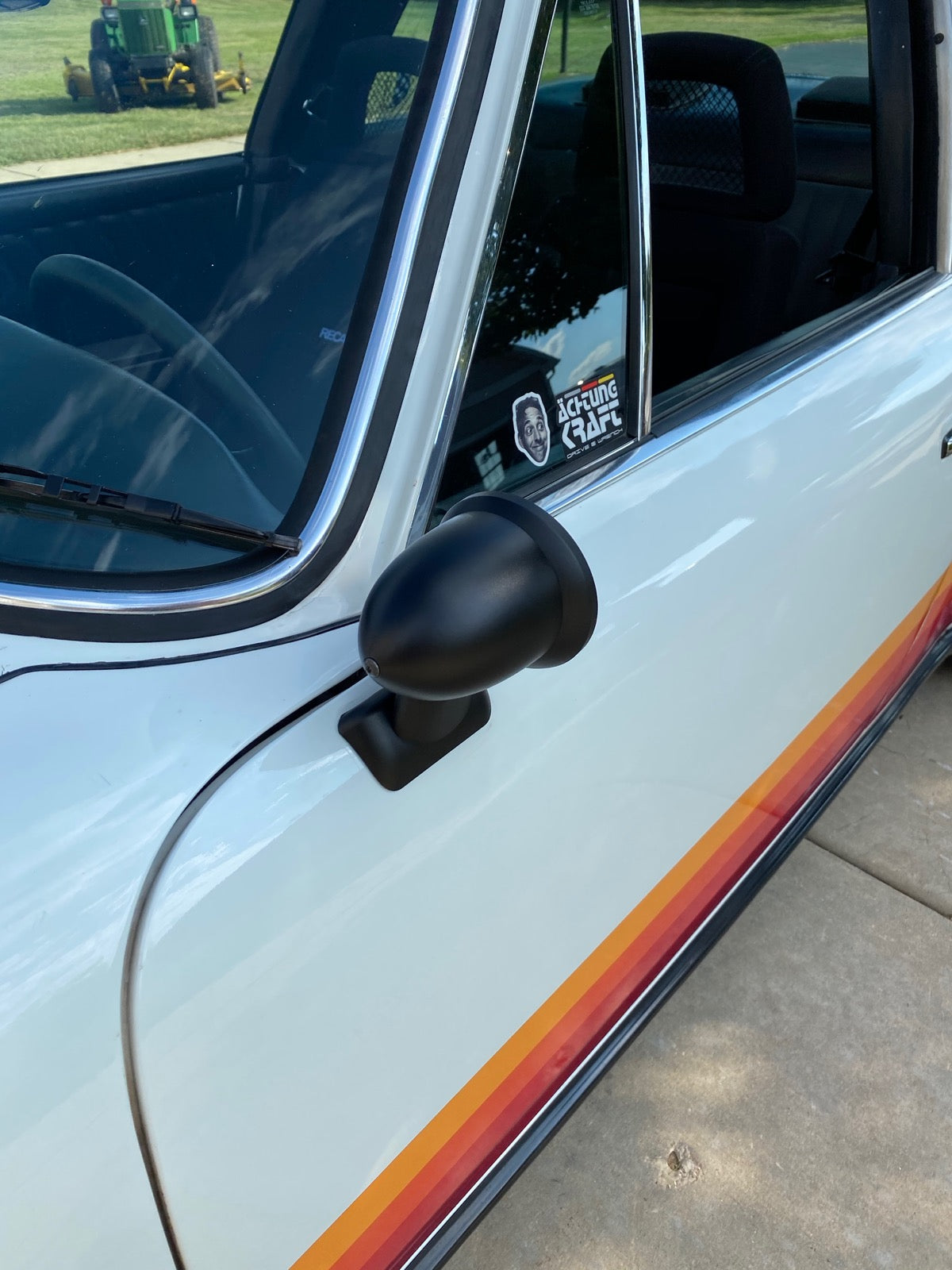 Aluminum Bullet Mirror - 911 1975-1988 Flag Mount – Ächtung Kraft