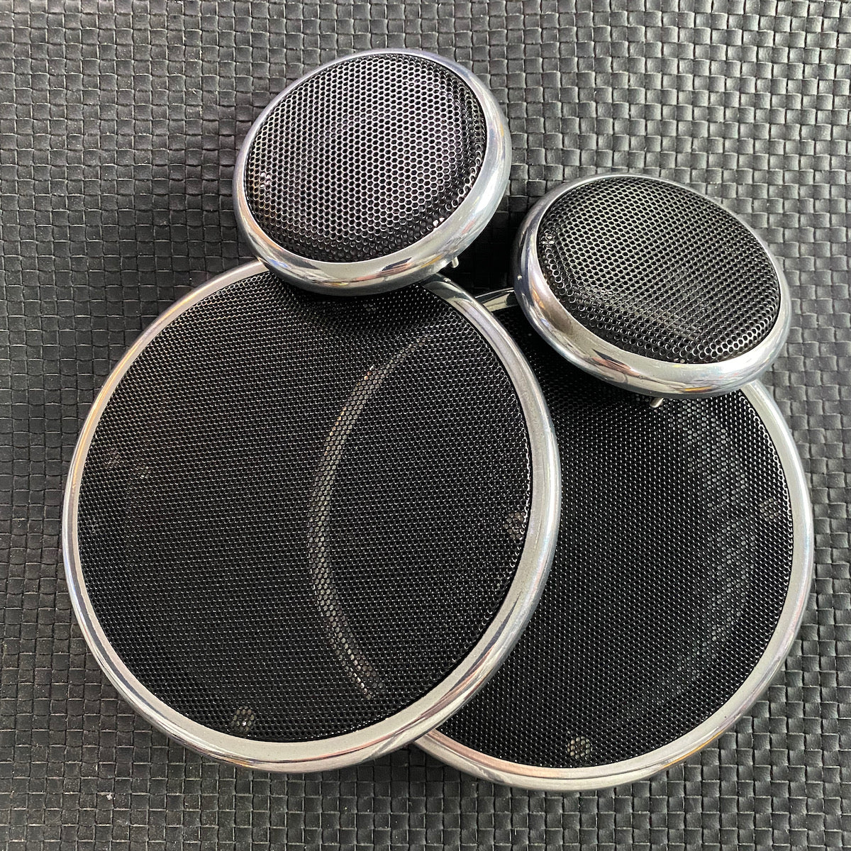 Solid Aluminum Speaker Trim Rings and Grills - Ächtung Kraft