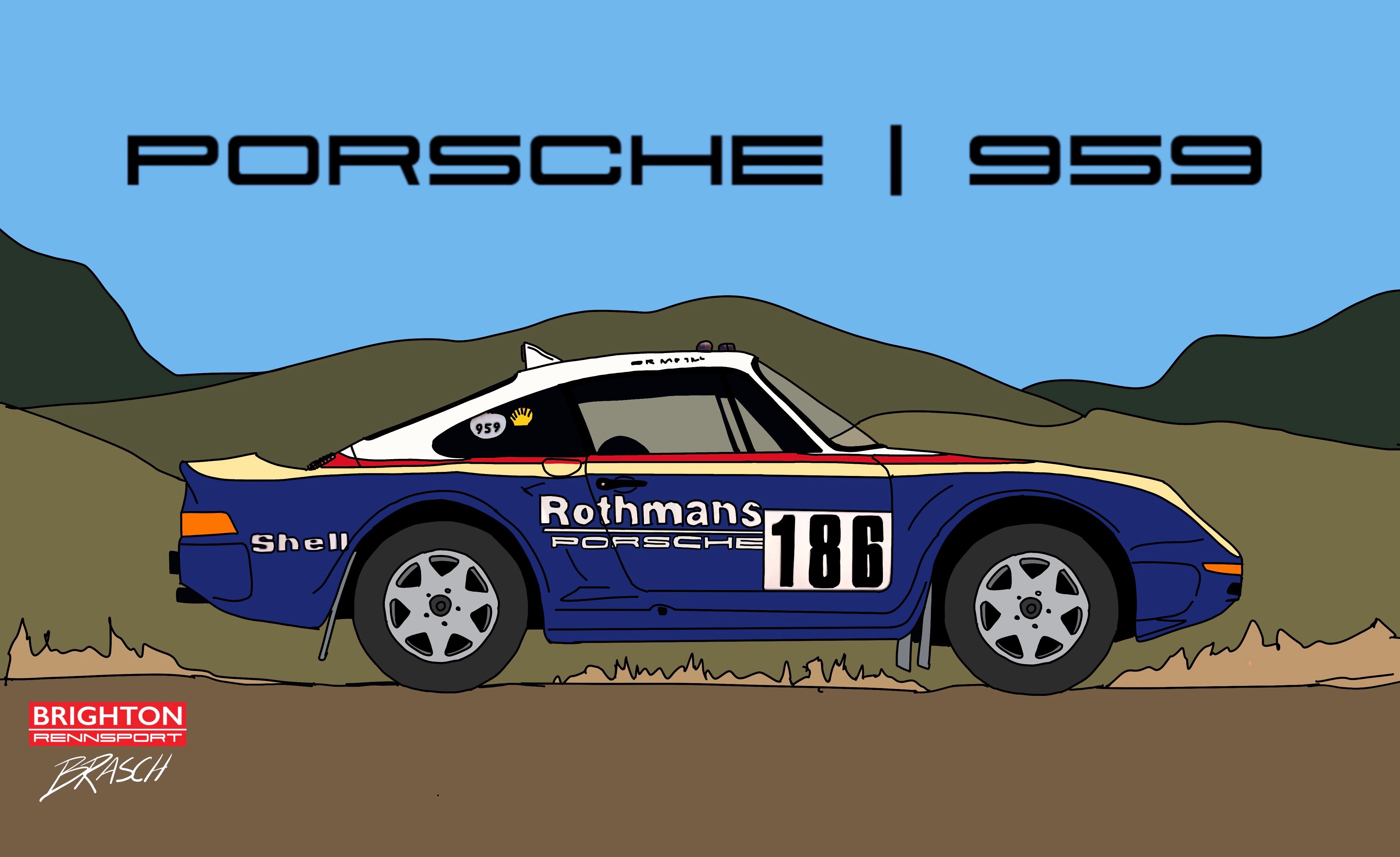Porsche 959 Rothmans Rally Car - Ächtung Kraft